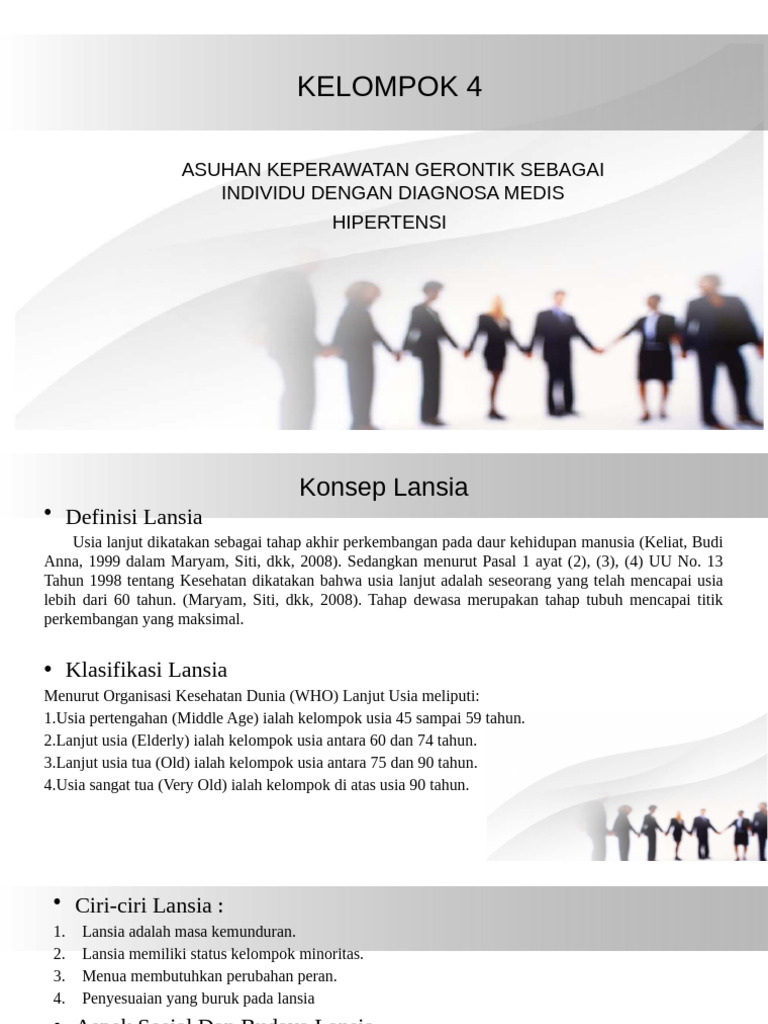 KELOMPOK 4 Gerontik | PDF
