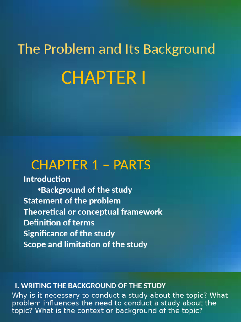 PR2-LESSON-3-DAY-1-BACKCGOUND-OF-THE-STUDY | PDF