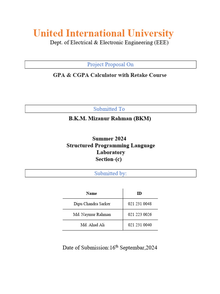 Project Proposal | PDF