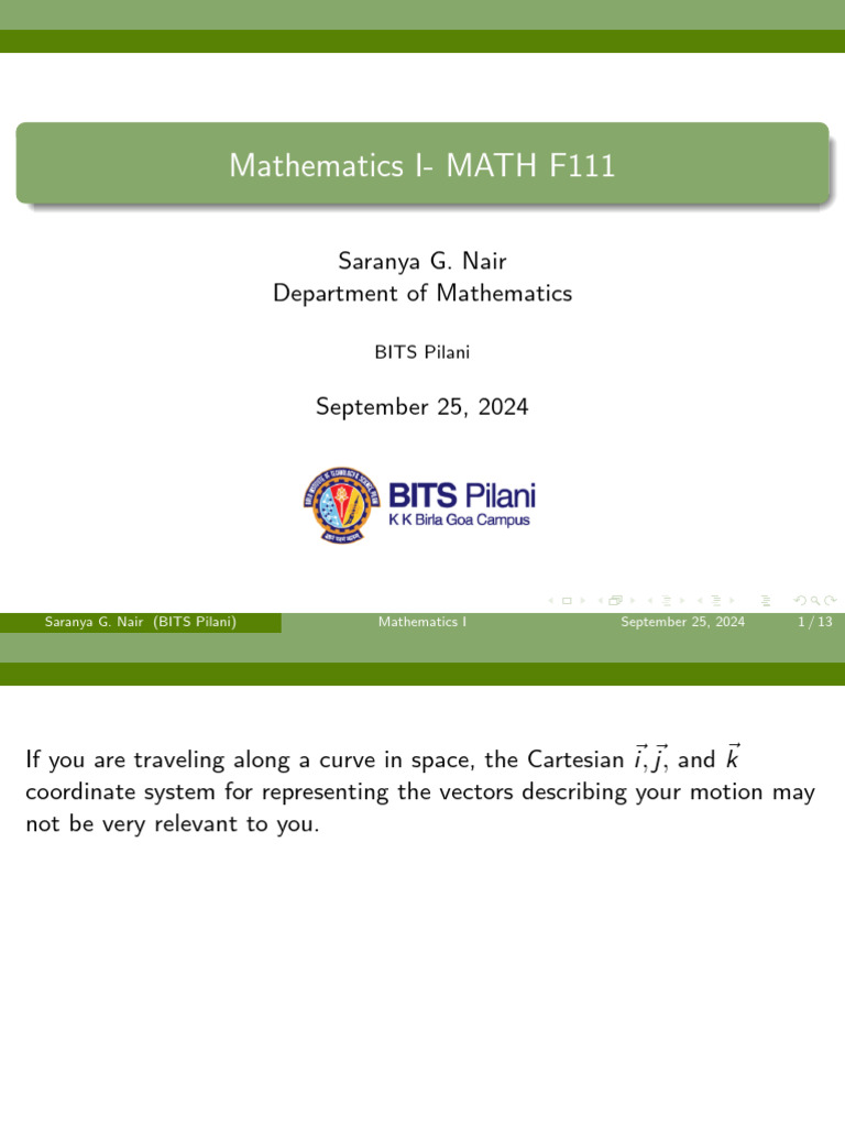 Lec 18- TNB frame, Torsion | PDF