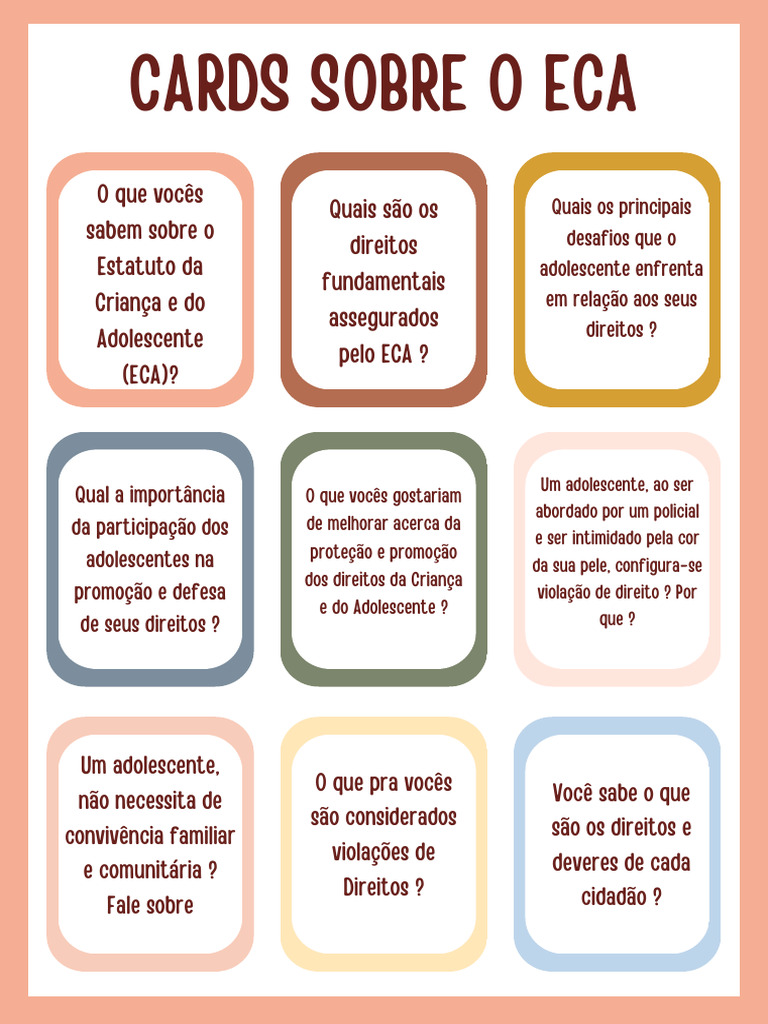 Cards Sobre O Eca | PDF