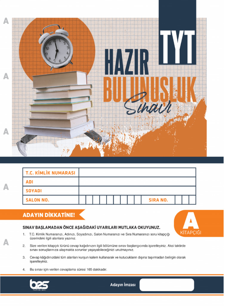 2025 Tyt Bes Hazir Bulunuşluk Deneme | PDF