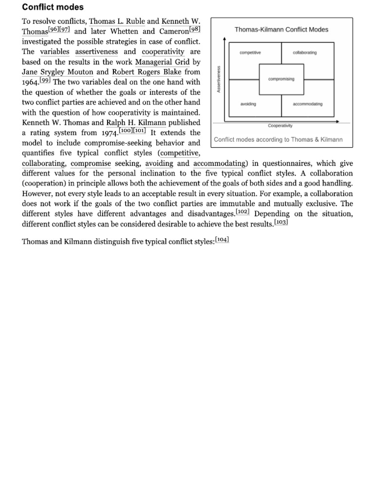 Conflict Styles | PDF
