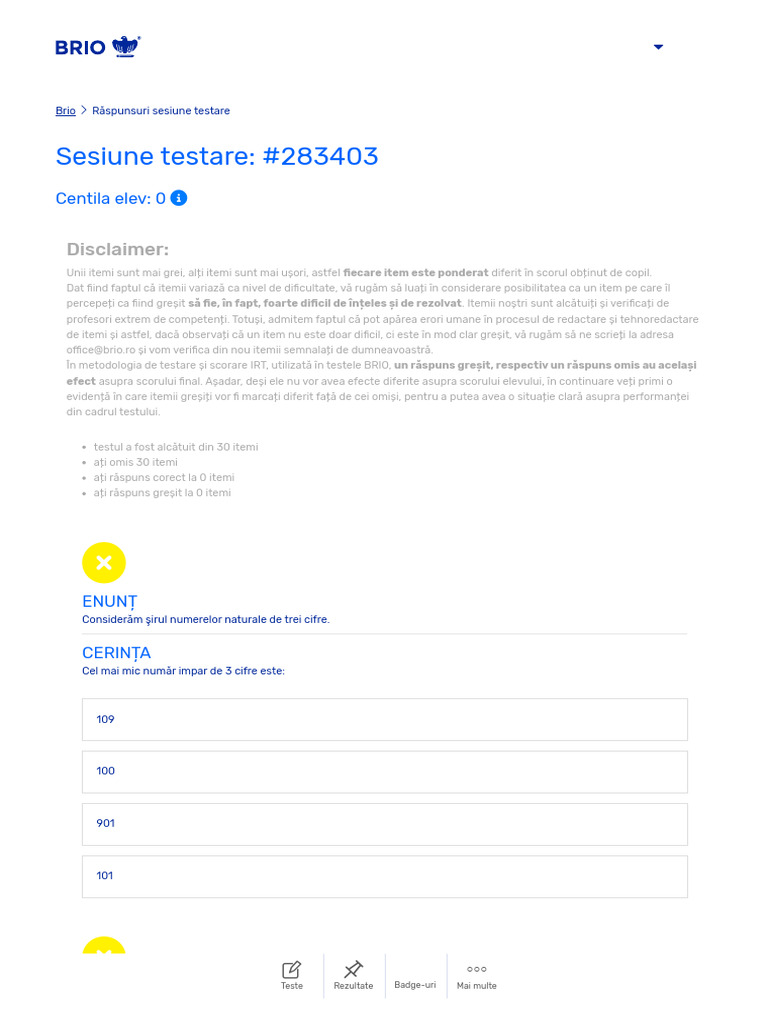 Test Matematica 2 | PDF
