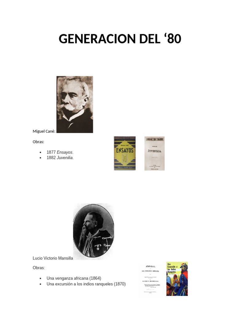 Generacion Del 80 | PDF