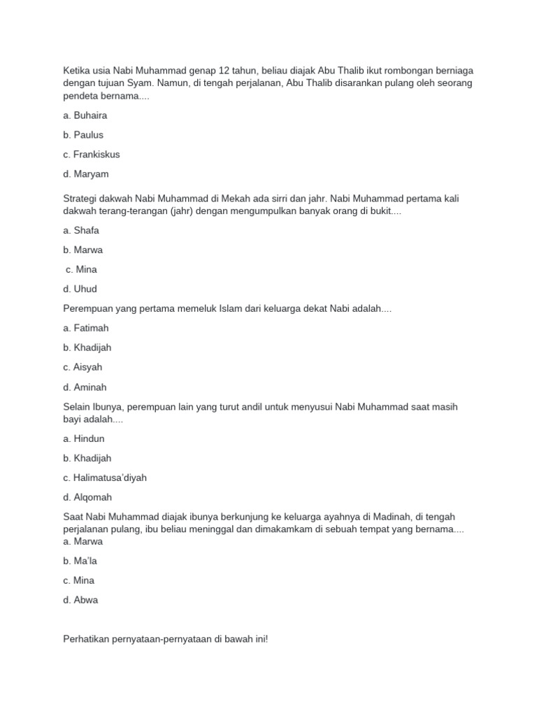 Soal Tambahn Ski 7 | PDF