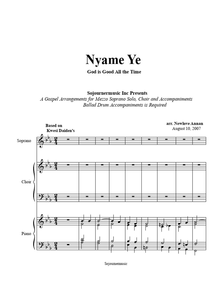 Nyame Ye - Newlove Annan | PDF