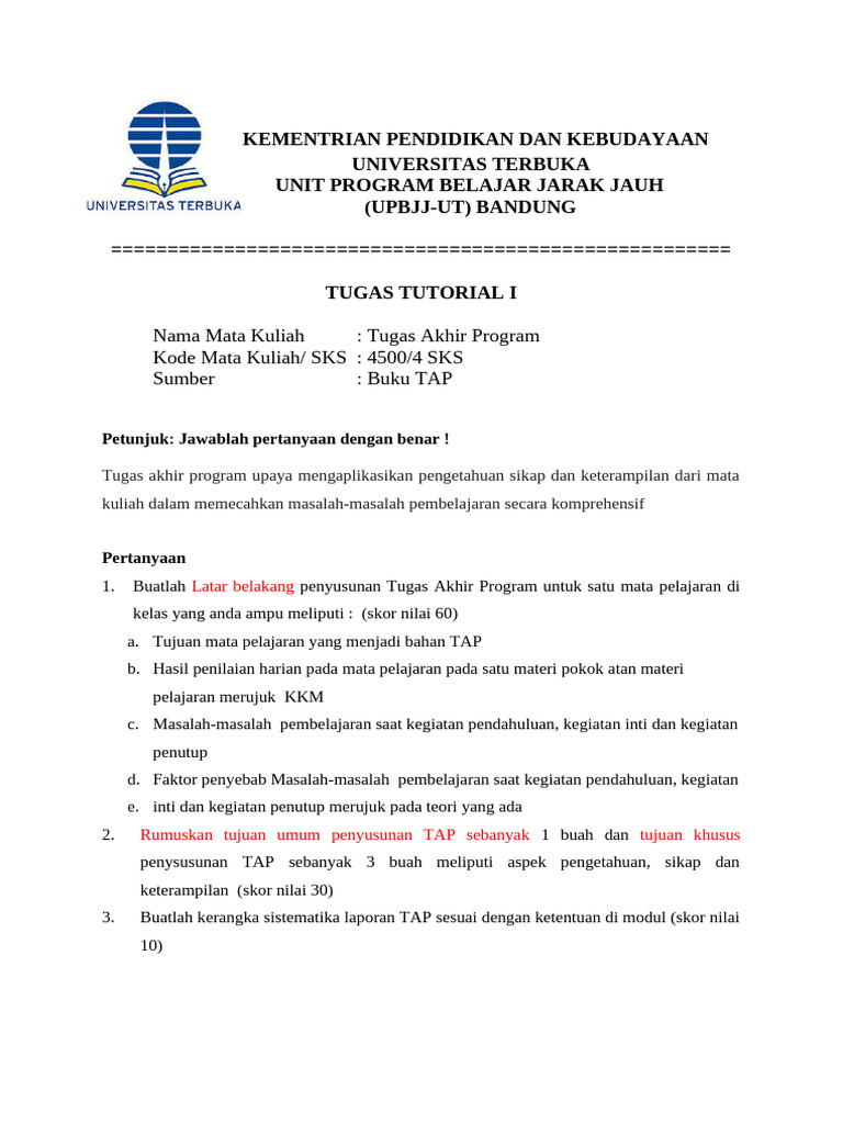 Soal Tt-1-Rev | PDF