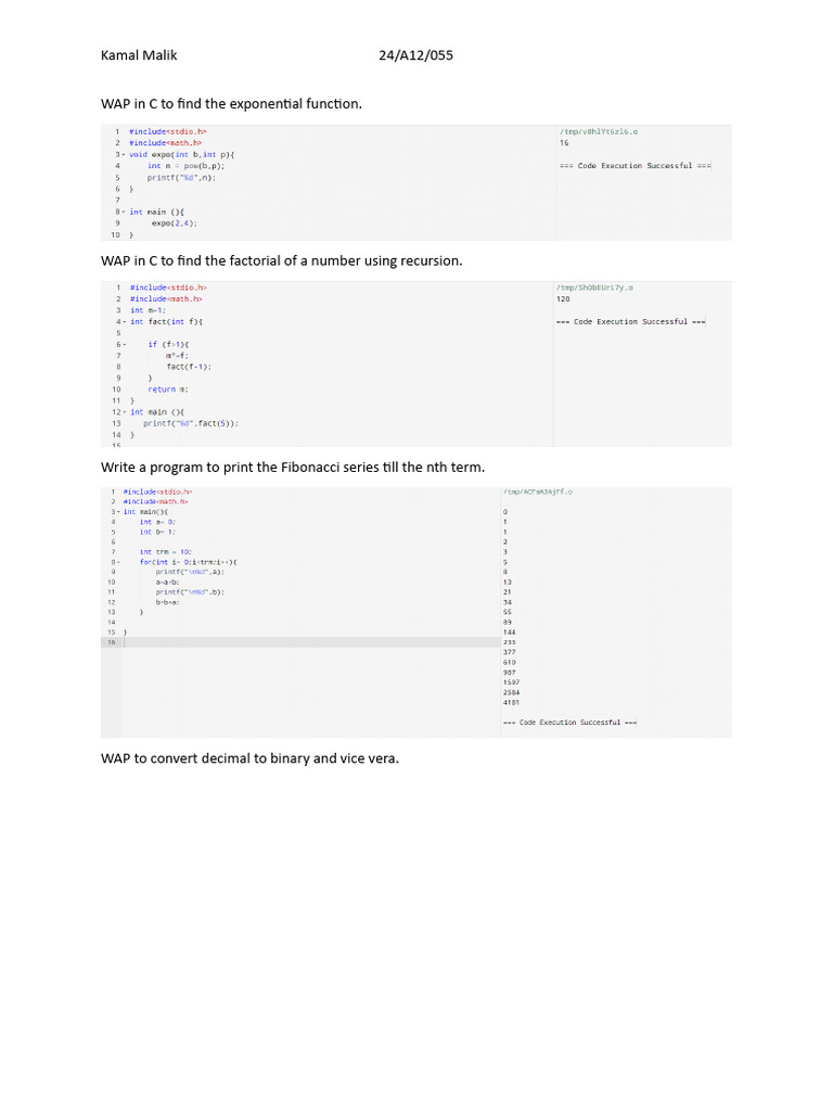 Assgn 6 Co First Sem | PDF