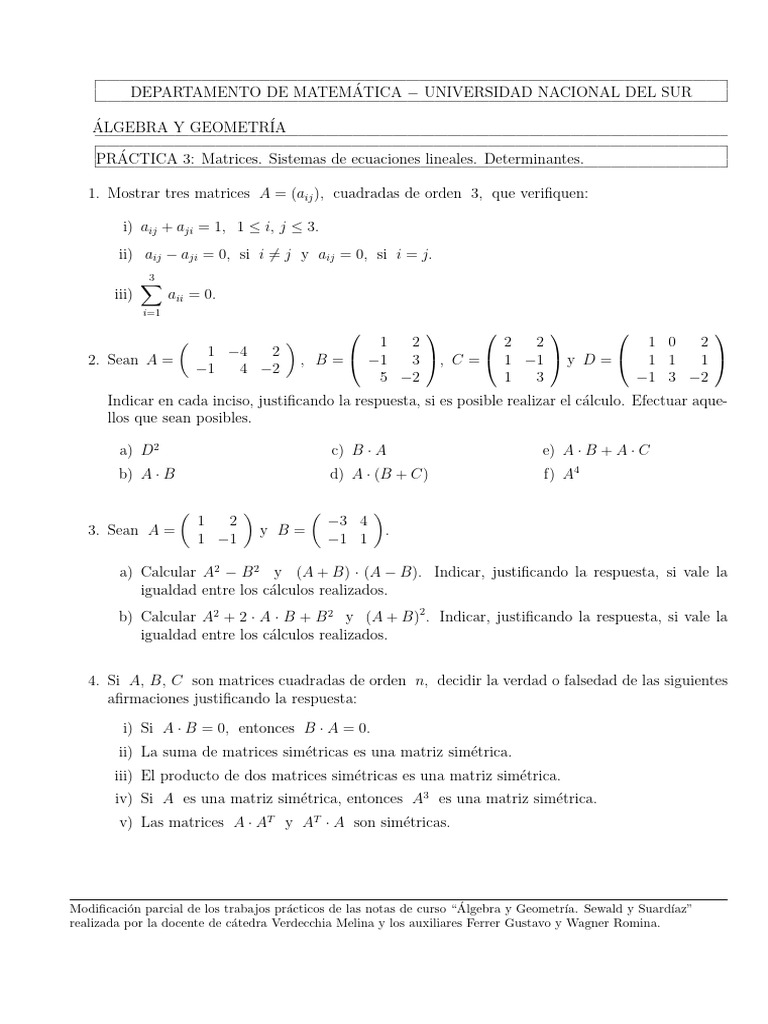 TP 3 | PDF | Algebra