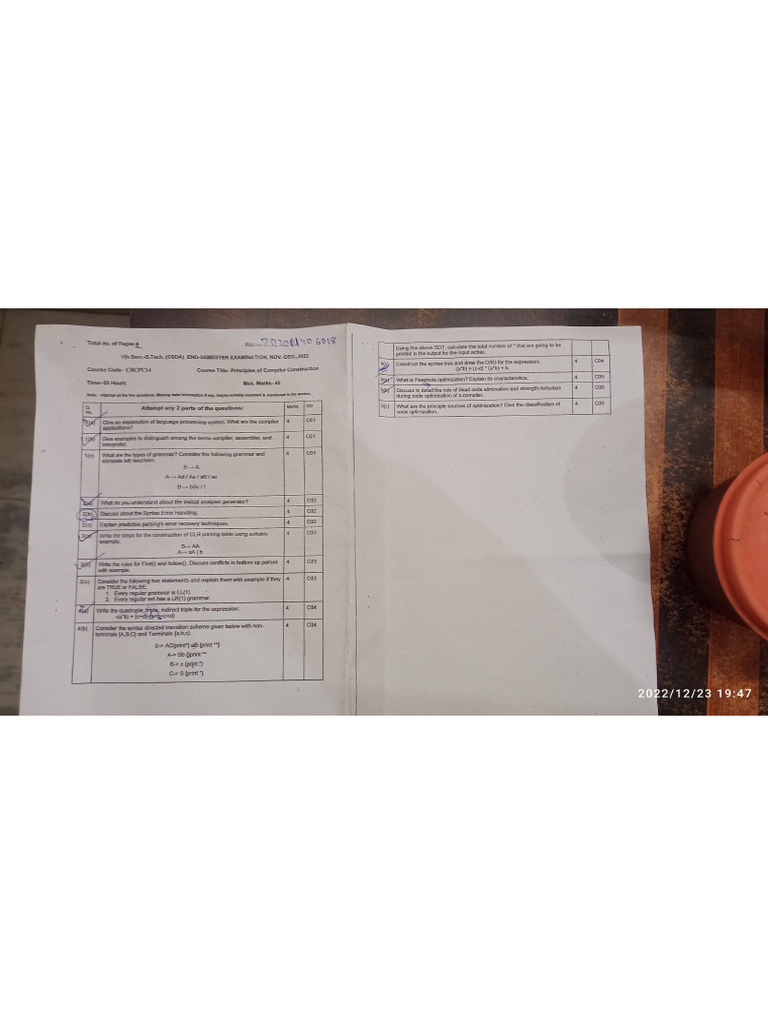 5th Sem Endsem + Midsem | PDF