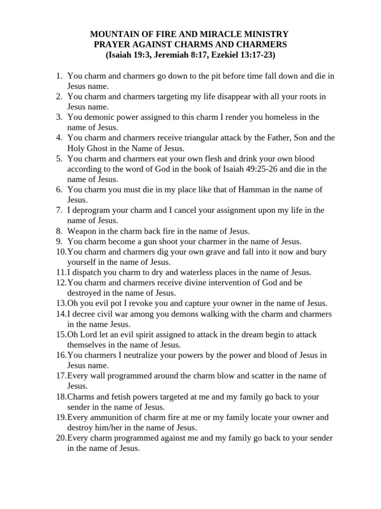 MOUNTAIN OF FIRE AND MIRACLE MINISTRY | PDF