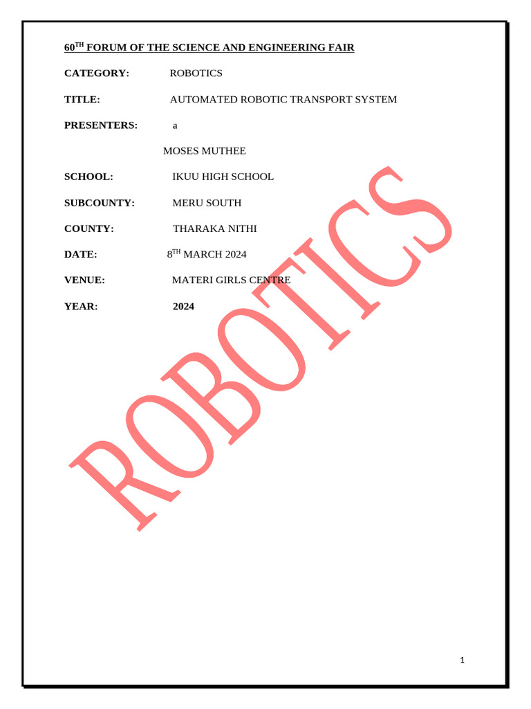 Roboticspart 2 | PDF