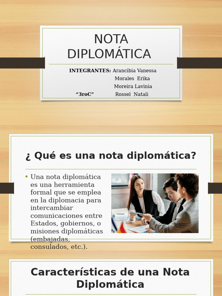 Nota Diplomática Exposicion | PDF