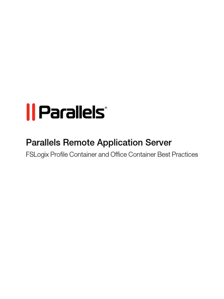 FSLogix Profile Container and Office Container Best Practices | PDF ...