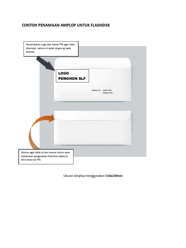 Contoh Penamaan Amplop Untuk Flashdisk | PDF