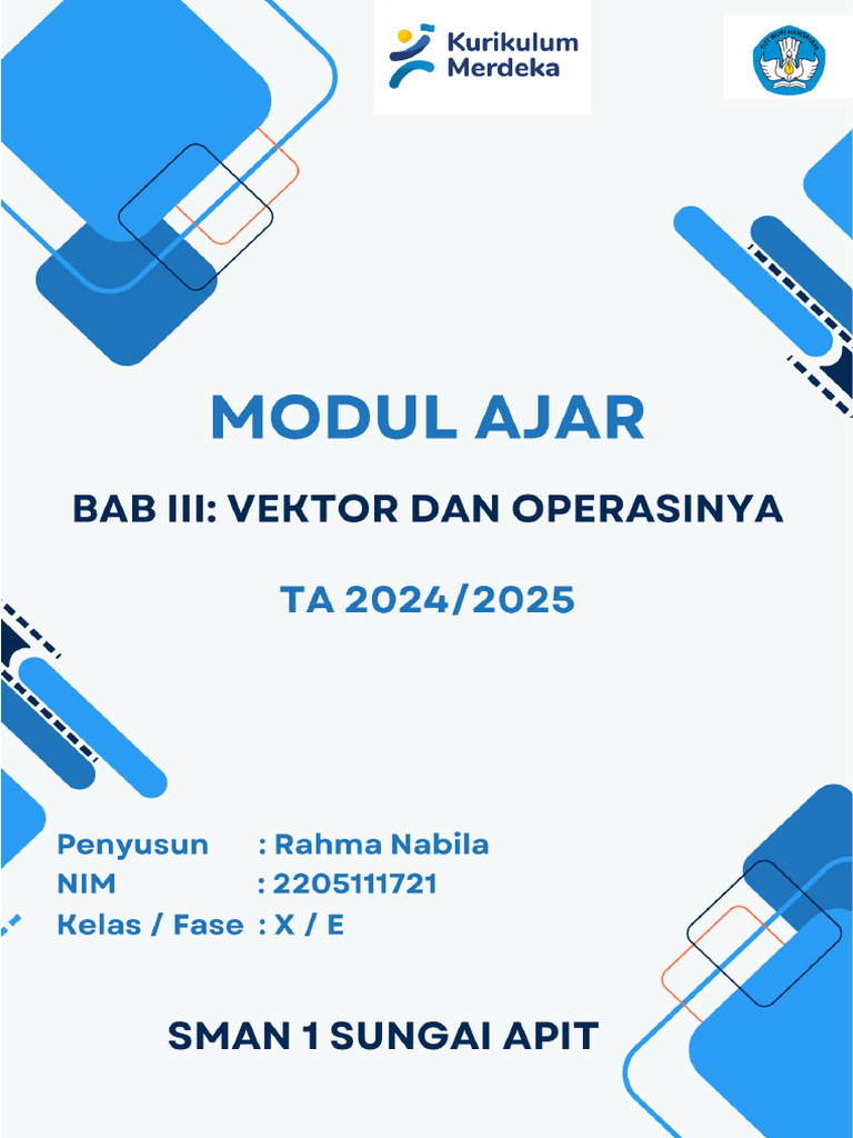 Modul Ajar Vektor Pert-1 | PDF