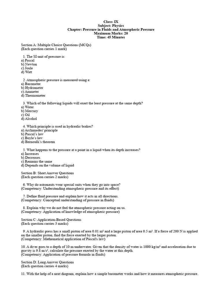 CBQ - Physics | PDF