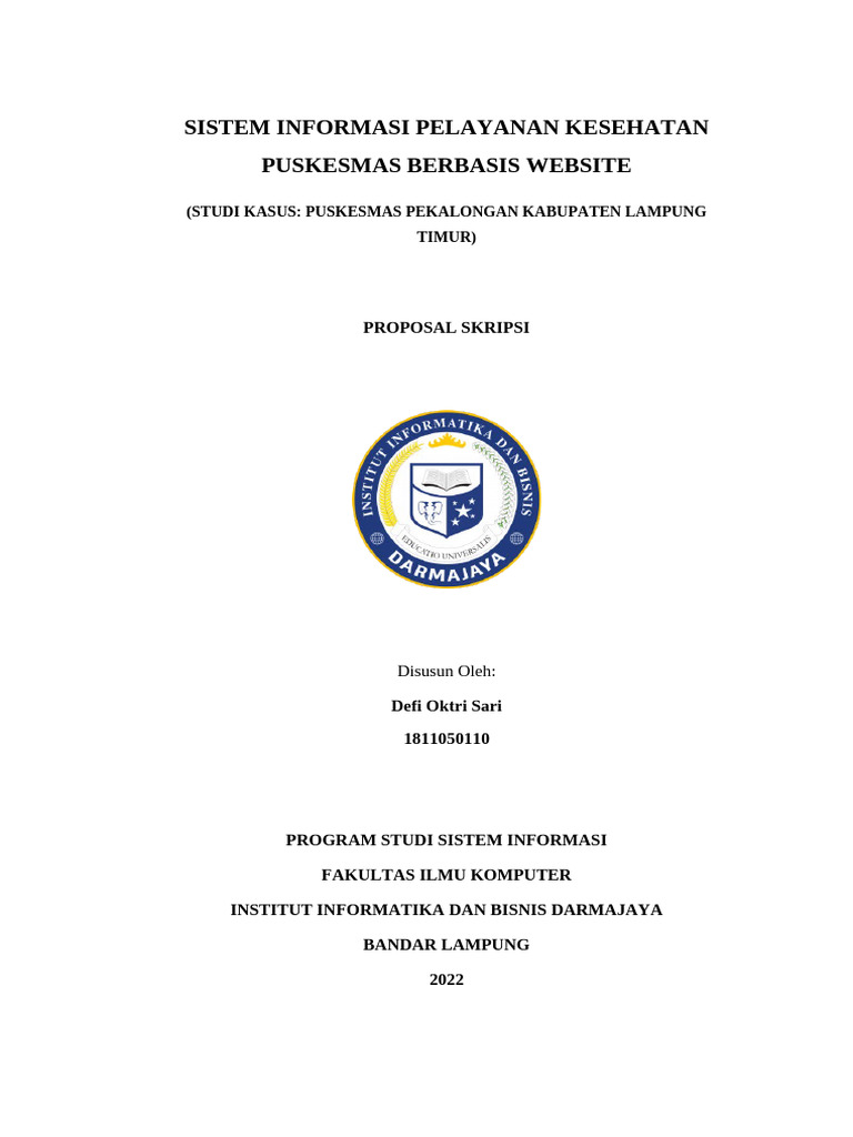 Revisi Proposal Skripsi 1.2 Print | PDF