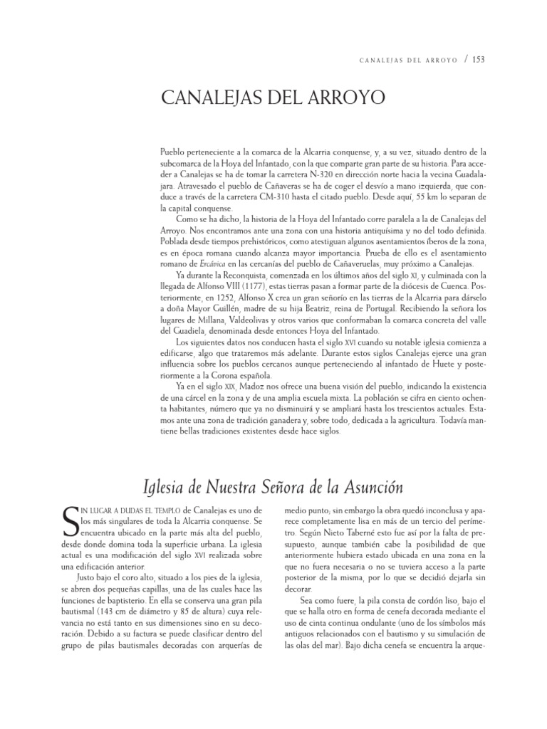 Cuenca Canalejas Del Arroyo | PDF