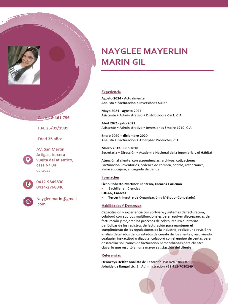 C.V. NayM | PDF