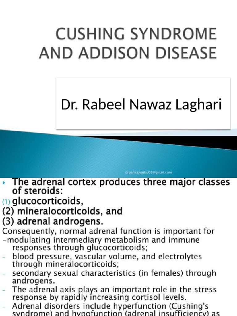 Cushing'sSyndrome and Addison's Disease | PDF