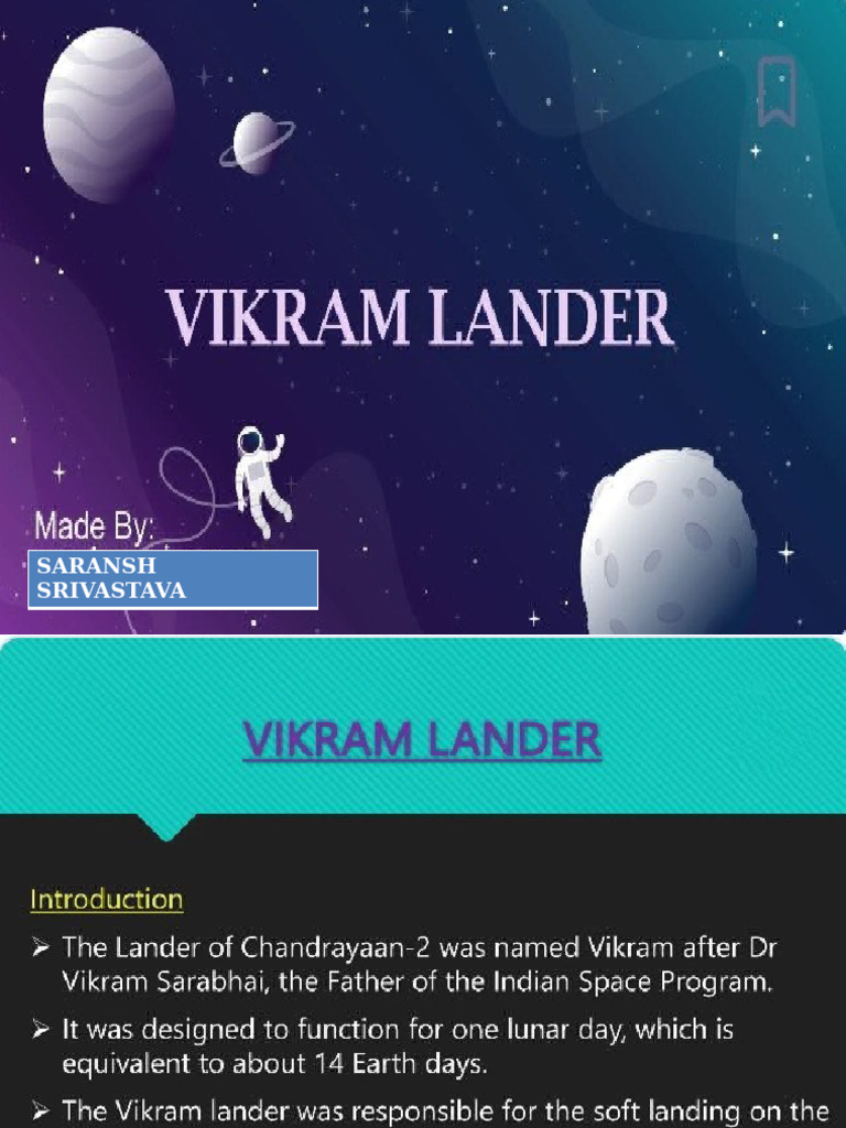 On Vikram Lander | PDF