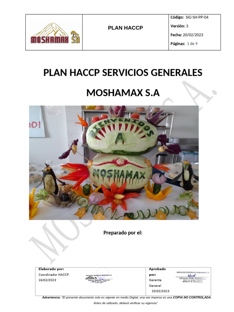 Sig Sh Pp 04 Plan Haccp Pdf