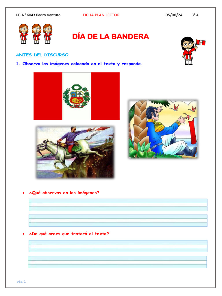 Plan Lector Lectura Dia de La Bandera | PDF
