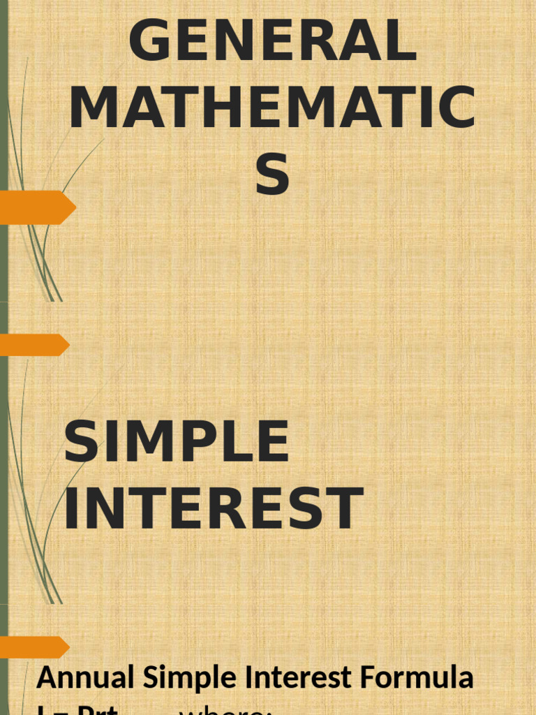 Simple Interest | PDF