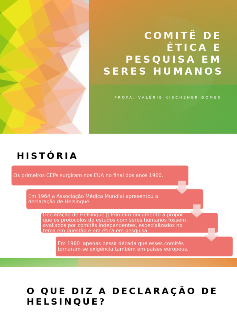 Aula 9. CEP e CONEP | PDF