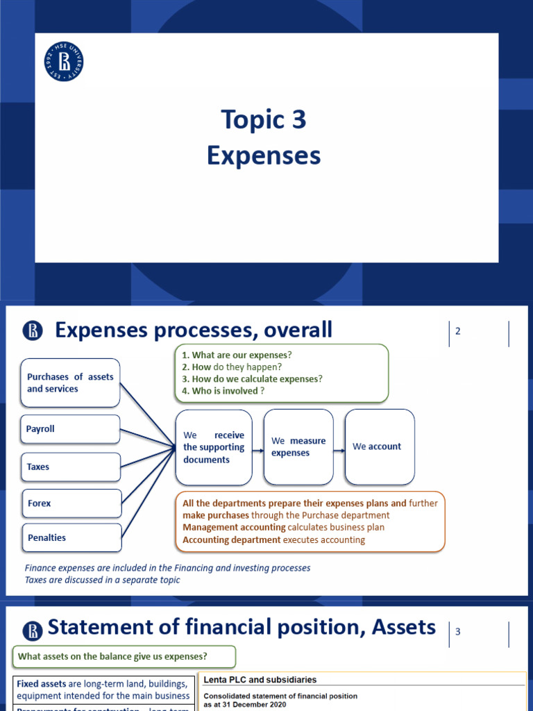 Topic 3. Expenses Process | PDF