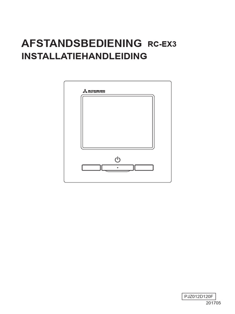 Installatiehandleiding RC-EX3 (Dutch) | PDF