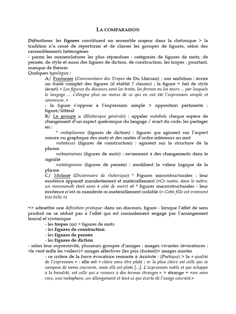 ZERROUKI La Comparaison | PDF