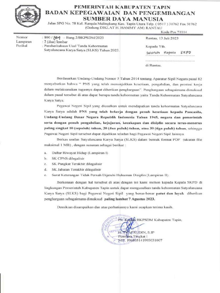 Surat Usul Satya | PDF