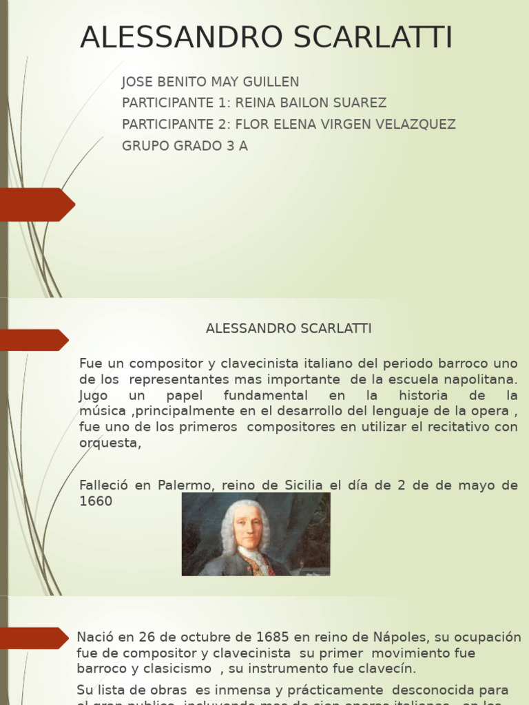 Alessandro Scarlatti | PDF