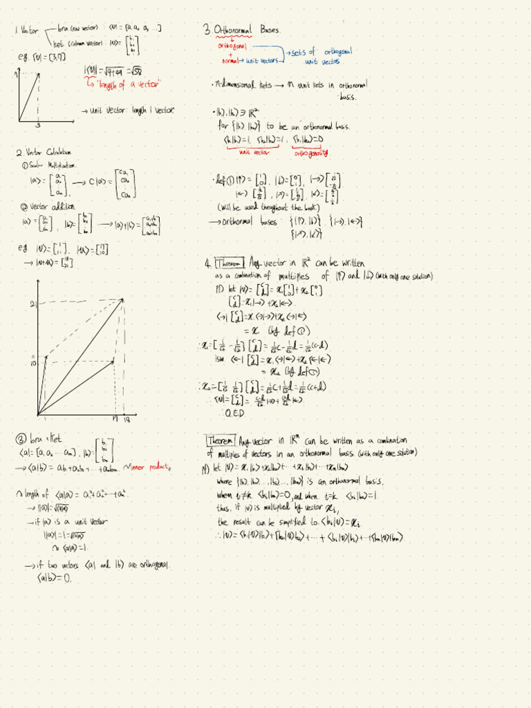Chapter 2 - Linear Algebra | PDF