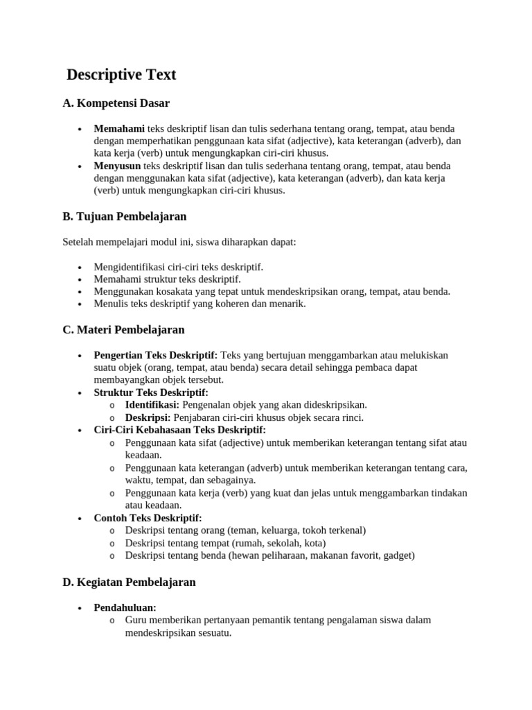 Descriptive Text | PDF