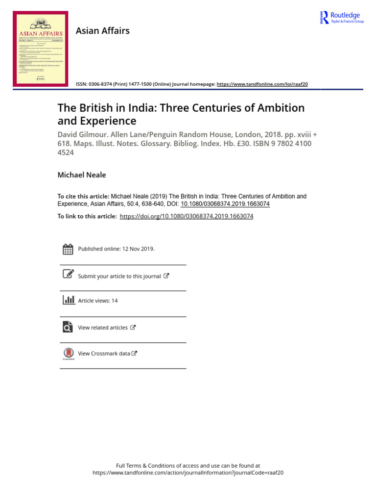 The British in India Three Centuries of | PDF