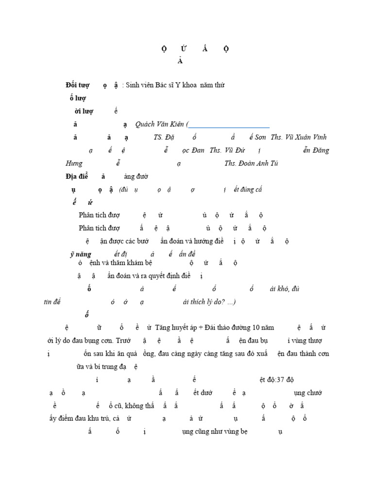 CBA1 HC TẮC RUỘT | PDF
