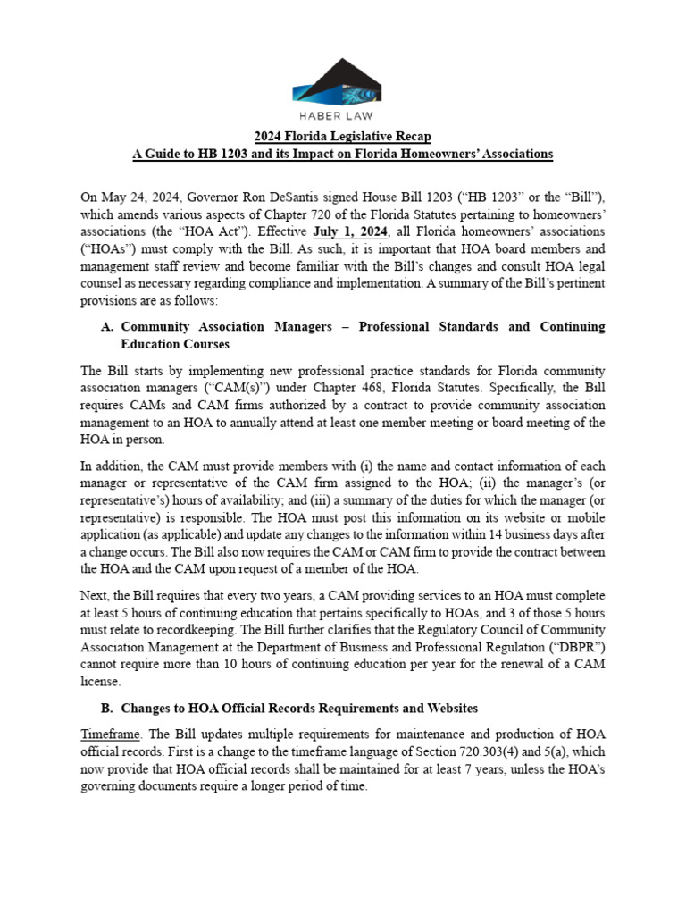 White Paper Re Summary of HB 1203 | PDF