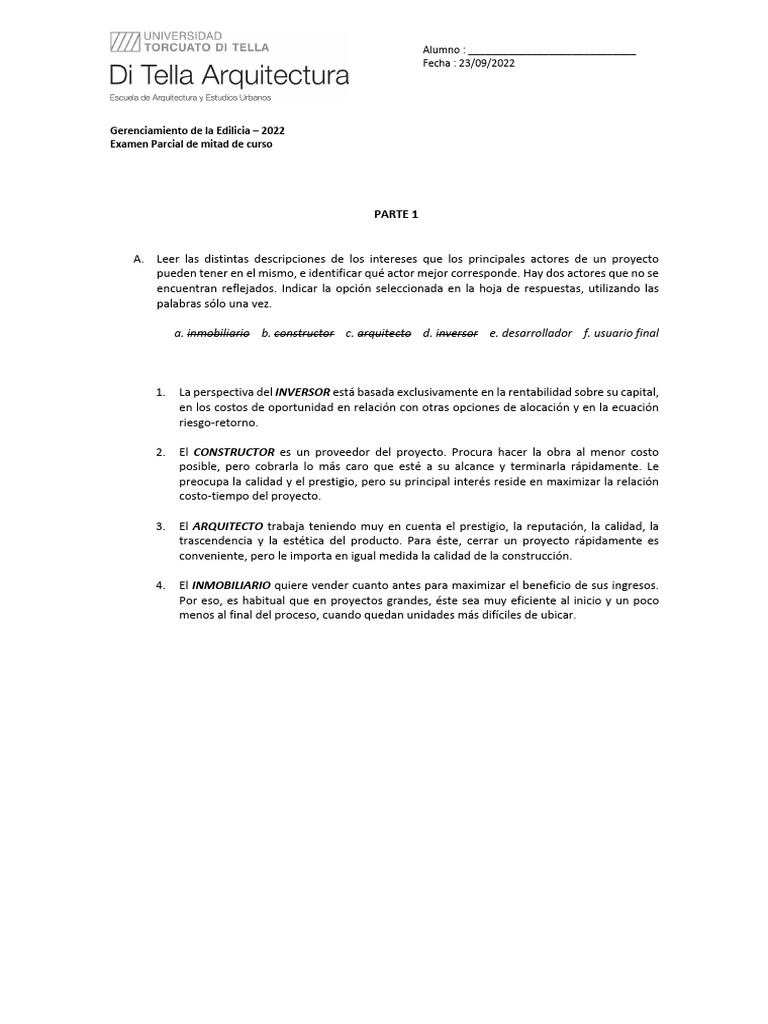 GdlE - Parcial 2022 - 20220922 - FINAL - RESUELTO | PDF