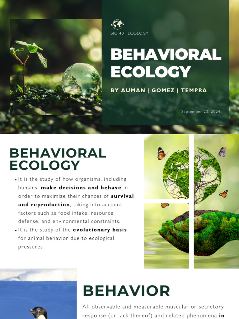 Behavioral Ecology | PDF