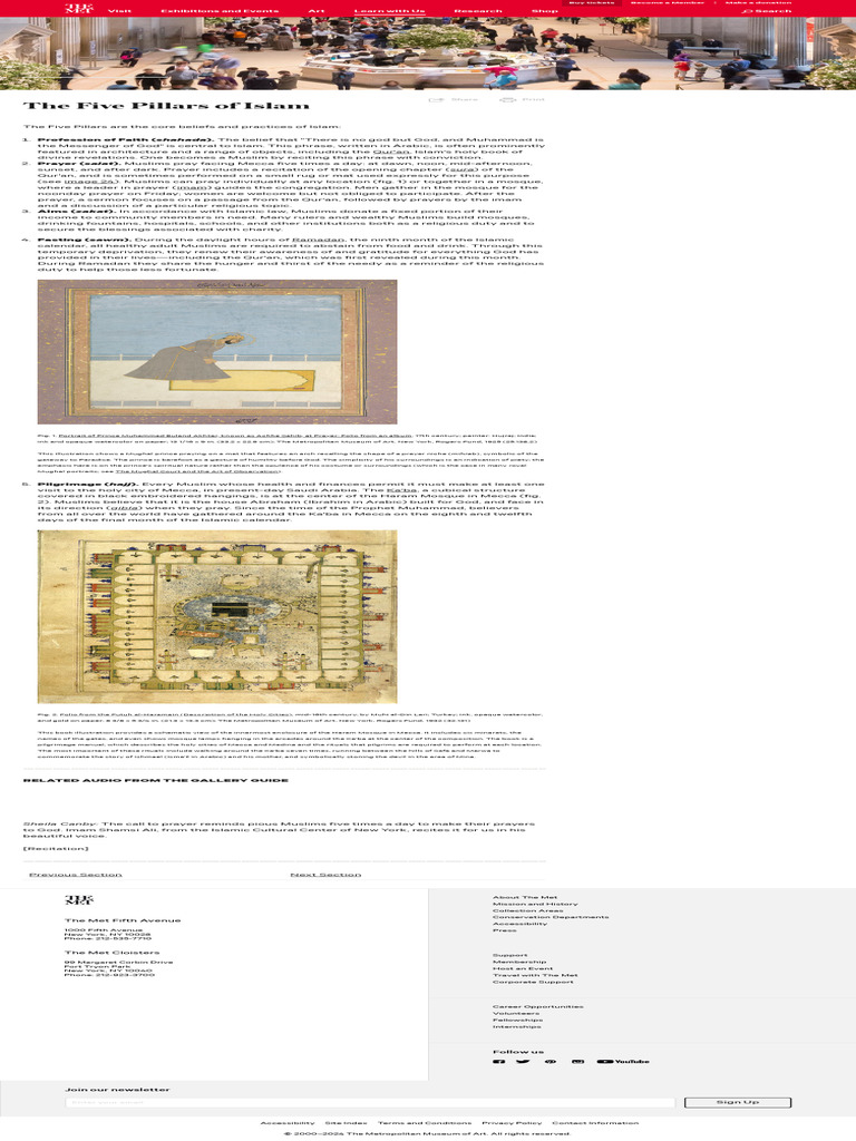 The Five Pillars of Islam The Metropolitan Museum of Art yaur | PDF