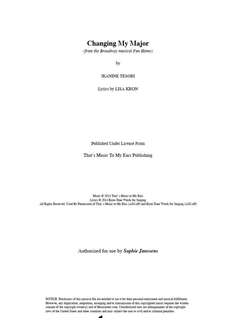 Changing My Major | PDF