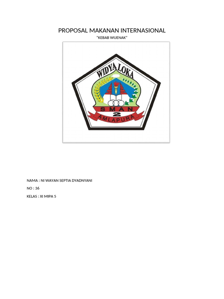Proposal PKWU Promosi | PDF
