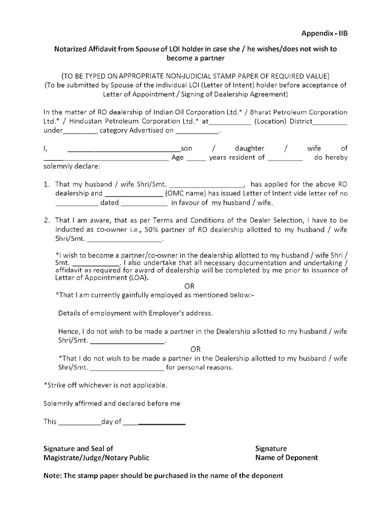 Appendix - IIB - Spouse - NRO COMM | PDF