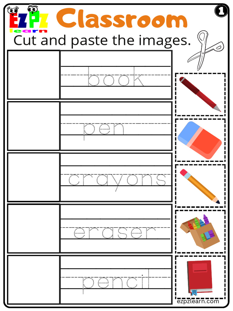 1 Easy Classroom Cut and Paste | PDF | Home & Garden