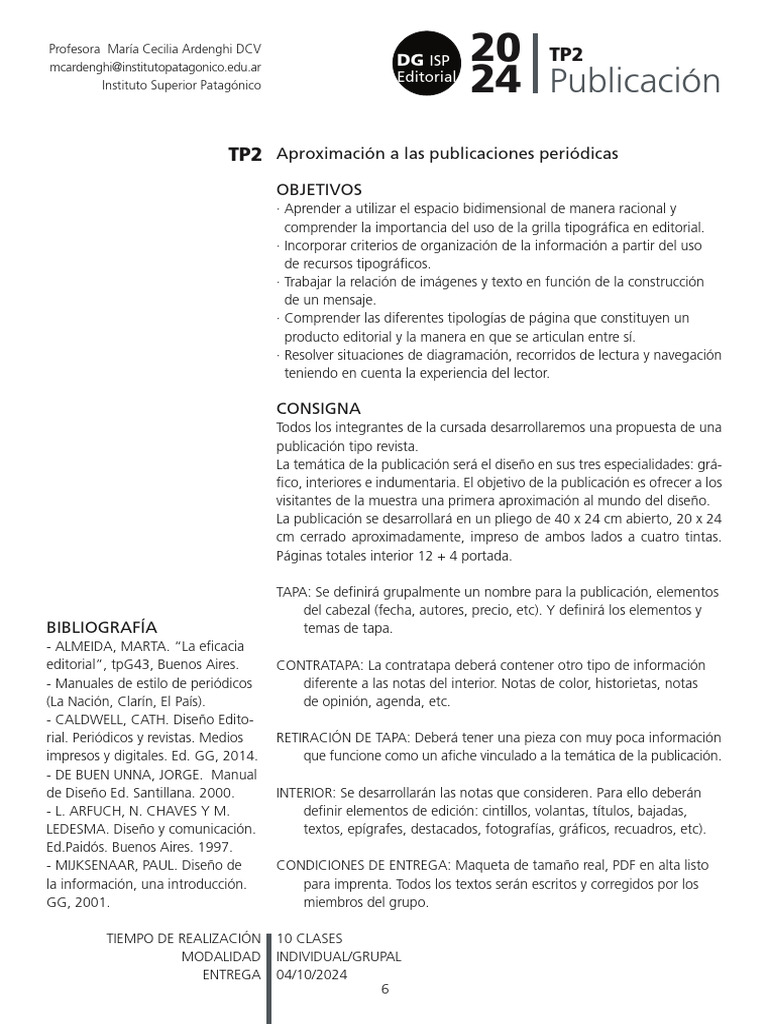 DE consigna TP 2- guia | PDF
