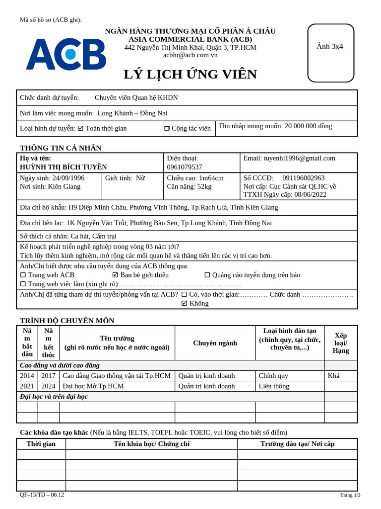 Ly Lich Ung Vien | PDF